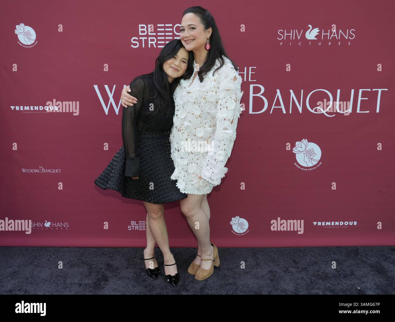 (L-R) Kelly Marie Tran and Lily Gladstone arrives at THE WEDDING ...