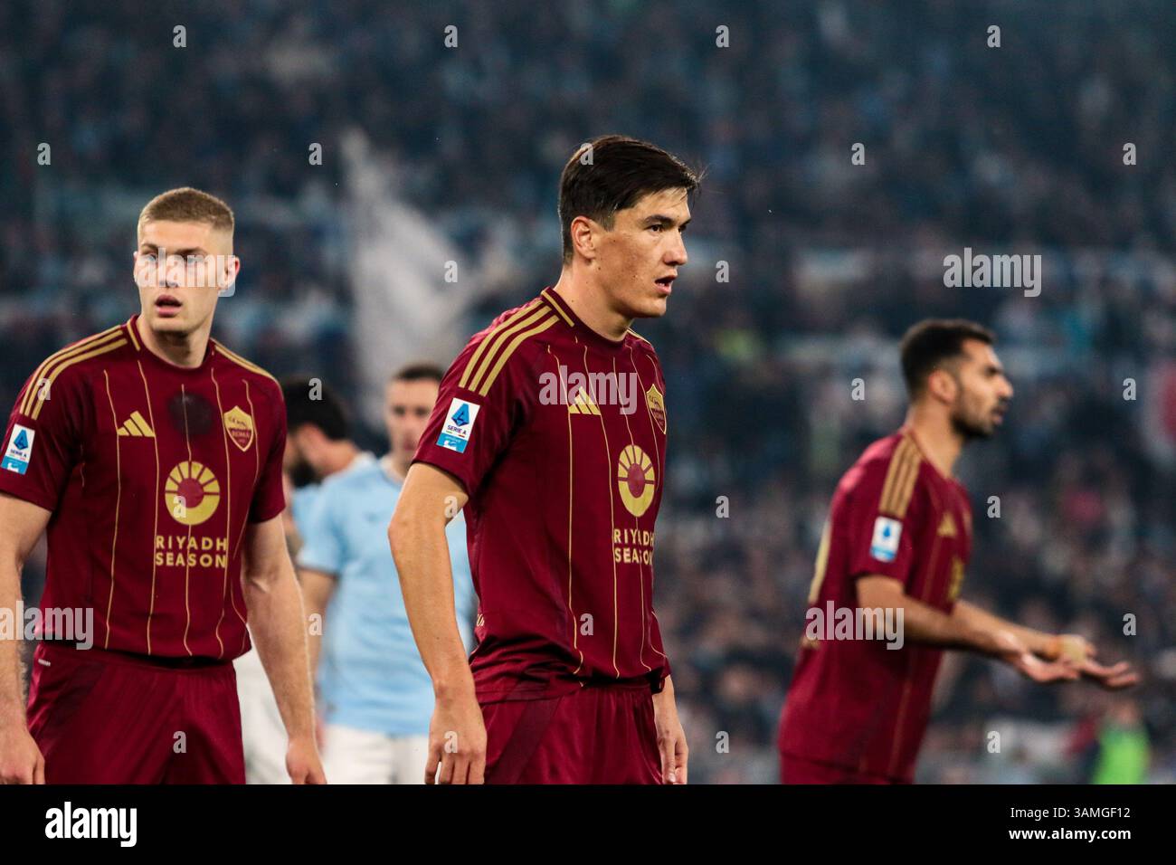Rome, Italy. 14th Apr, 2025. Eldor Shomurodov of AS Roma during SS ...