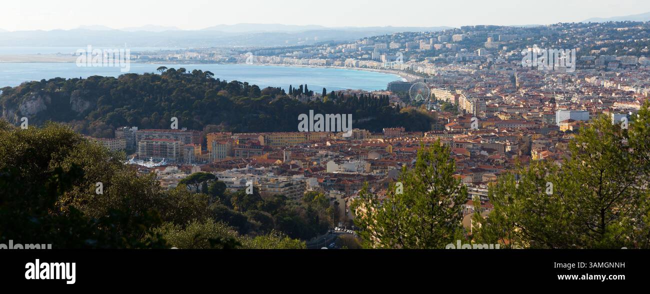 Image of colorful houses of Nica in France Stock Photo - Alamy