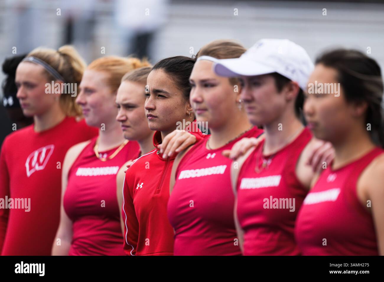 April 13, 2025, Madison, Wisconsin, USA: Members of the University of ...