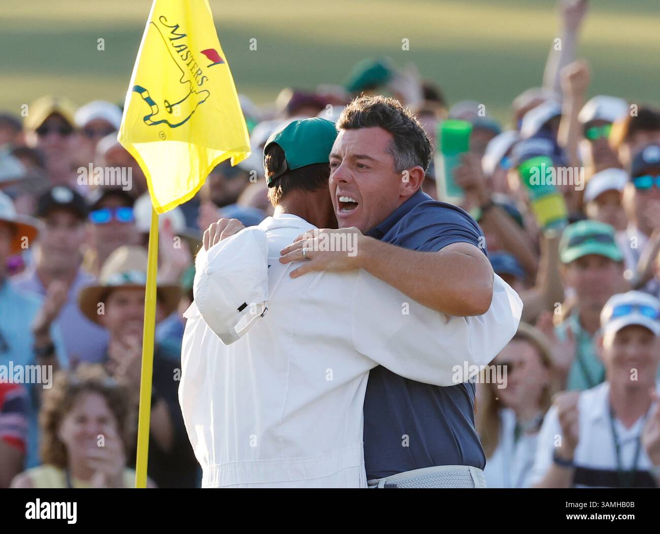 Augusta, United States. 13th Apr, 2025. Rory McIlroy of Northern ...