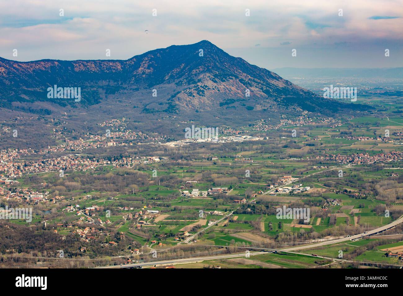 The central part of the Susa Valley.Val di Susa, Piedmontese. Valley in ...