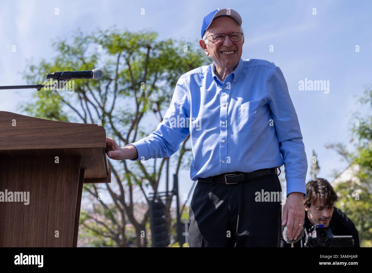 Los Angeles, California, United States - April 12, 2025: Senator Bernie ...