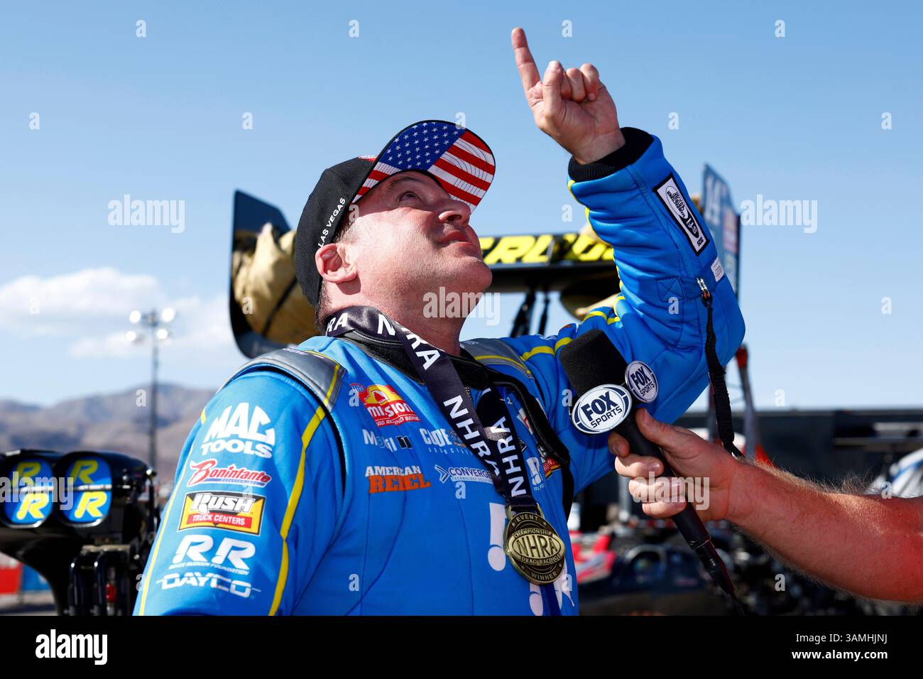 LAS VEGAS, NV - APRIL 13: Tony Stewart (14 TF) NHRA Top Fuel Dragster ...
