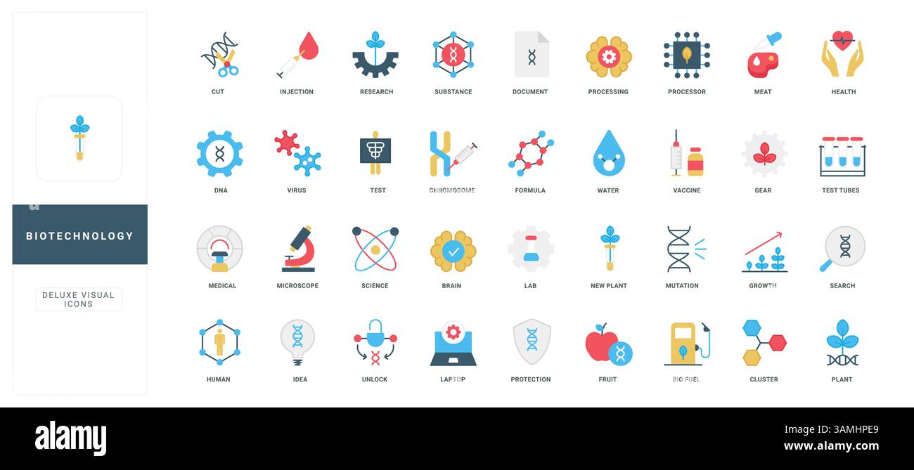 Biotechnology, AI automation of laboratory research and DNA strand ...