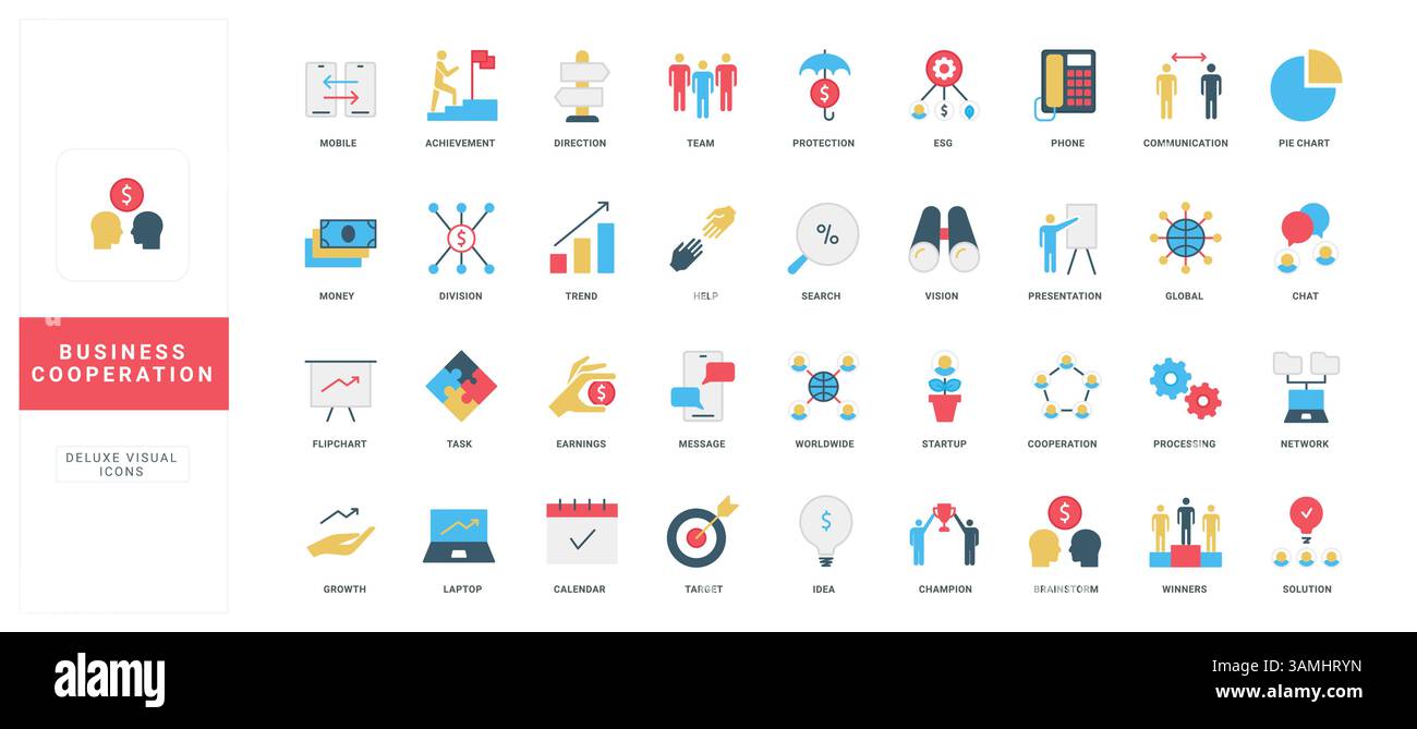 Tasks vision color icon hi-res stock photography and images - Alamy