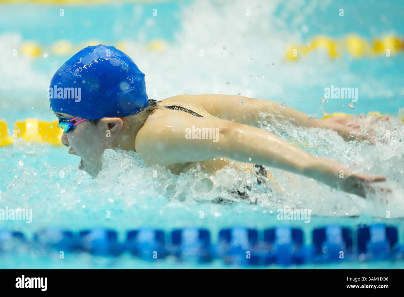Fuji, Japan. 11th Apr, 2025. Saaya Kimura (JPN) Swimming : Women's 100m ...