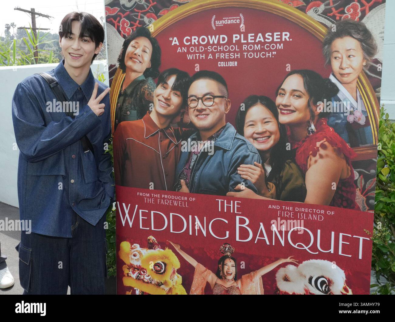 Los Angeles, USA. 13th Mar, 2025. Han Gi-chan arrives at THE WEDDING ...