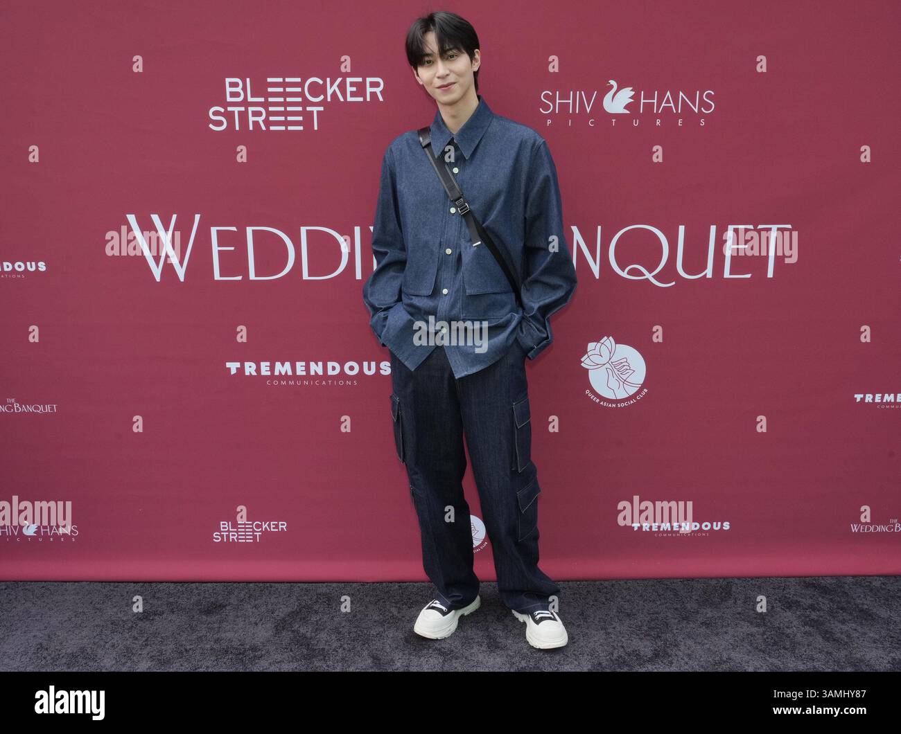 Los Angeles, USA. 13th Mar, 2025. Han Gi-chan arrives at THE WEDDING ...