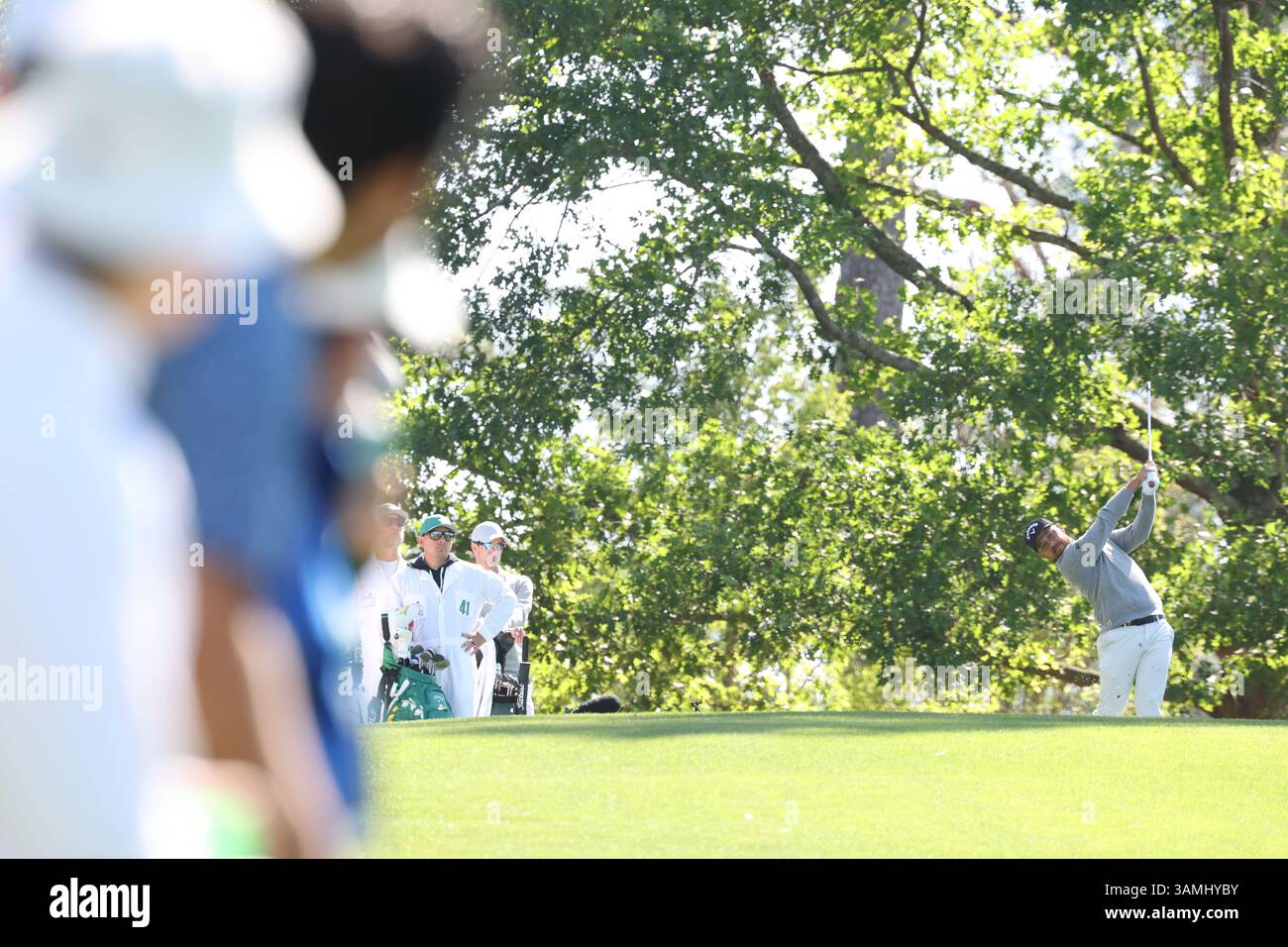 United States' Xander Schauffele on the 4th hole during the day 2 of ...