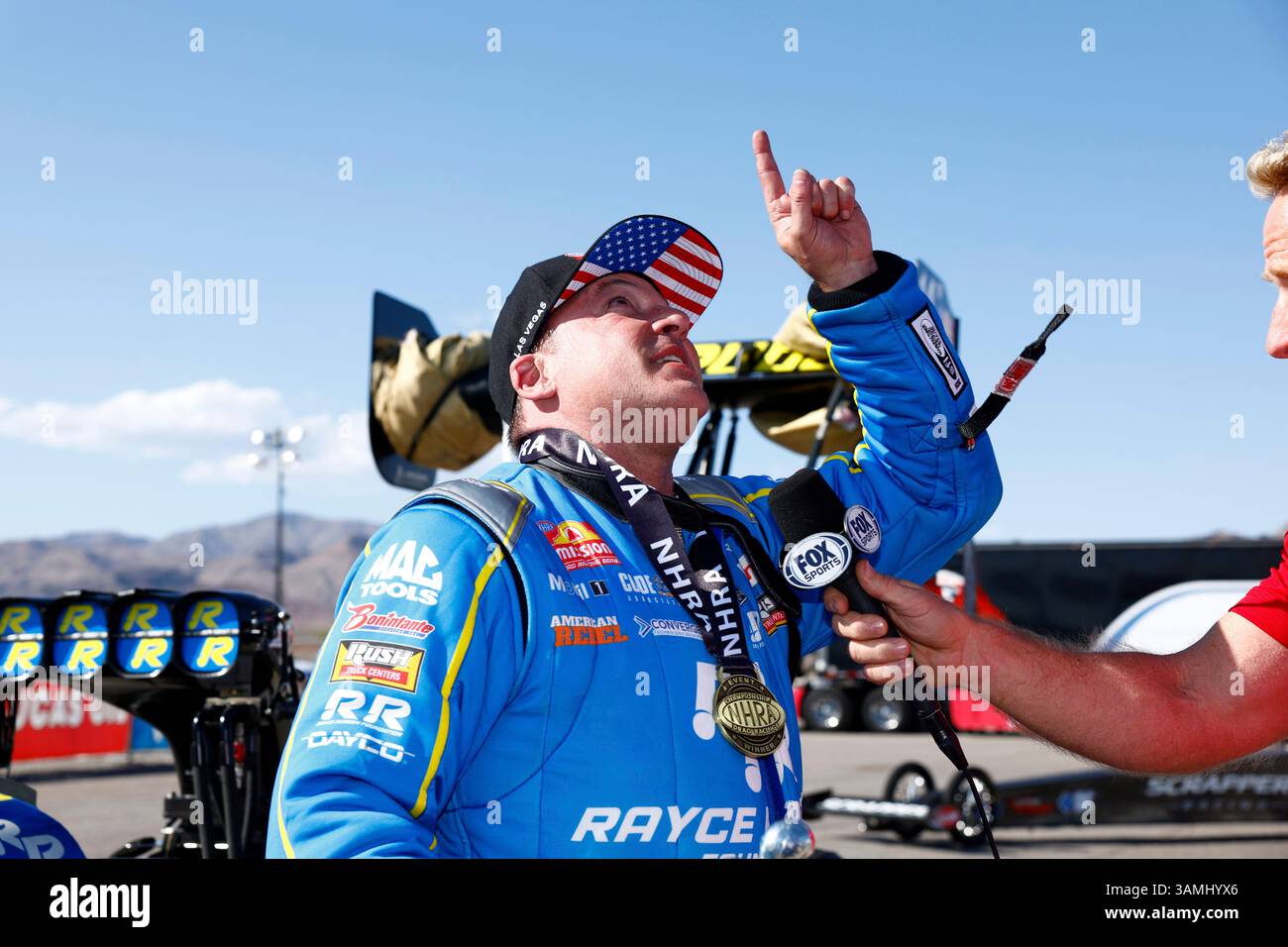 LAS VEGAS, NV - APRIL 13: Tony Stewart (14 TF) NHRA Top Fuel Dragster ...