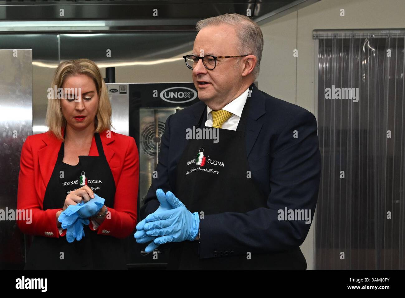 Adelaide, Australia. 14th Apr, 2025. Australian Prime Minister Anthony ...
