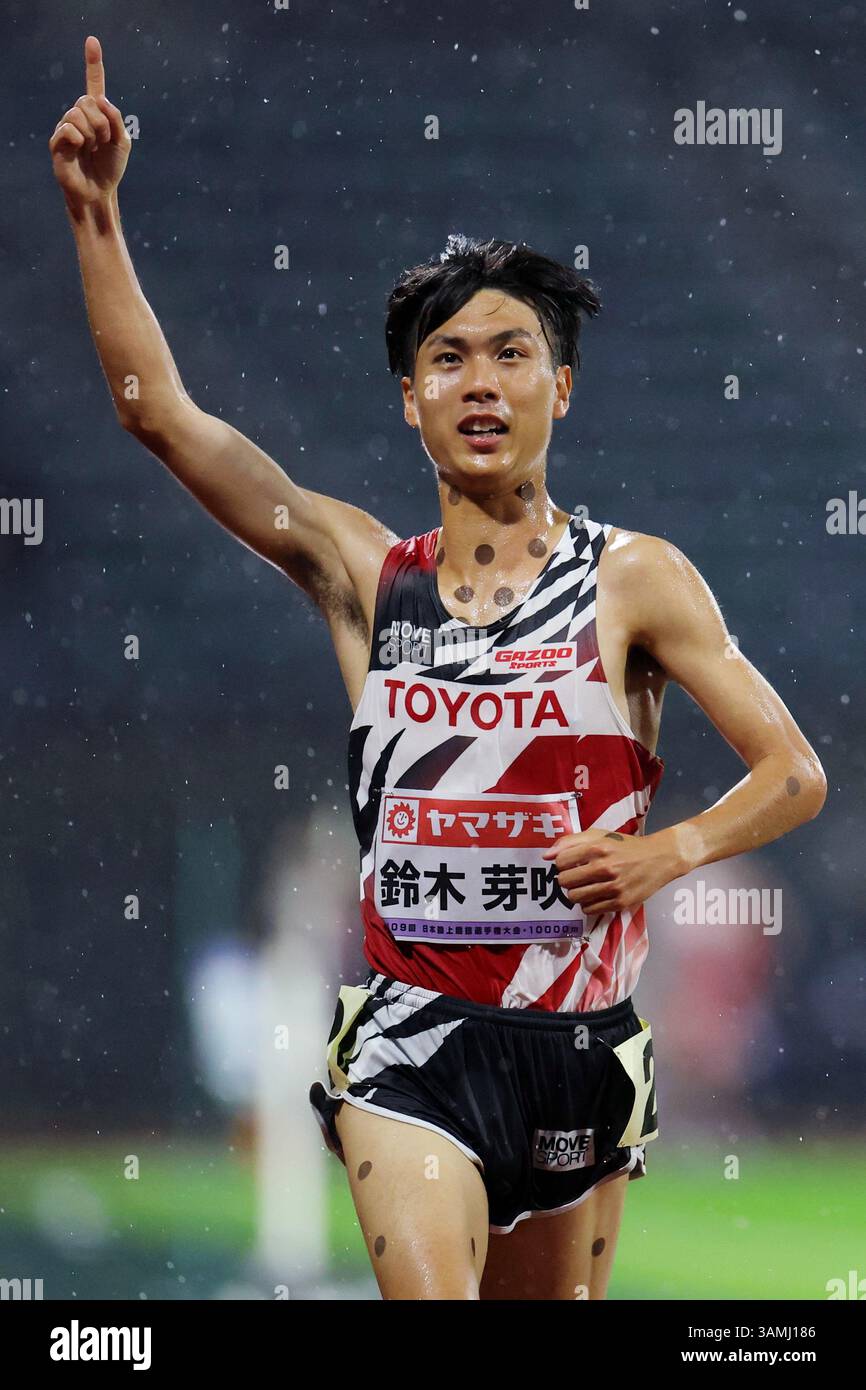 Kumamoto, Japan. 12th Apr, 2025. Mebuki Suzuki Athletics : The 109th Japan Track & Field ...