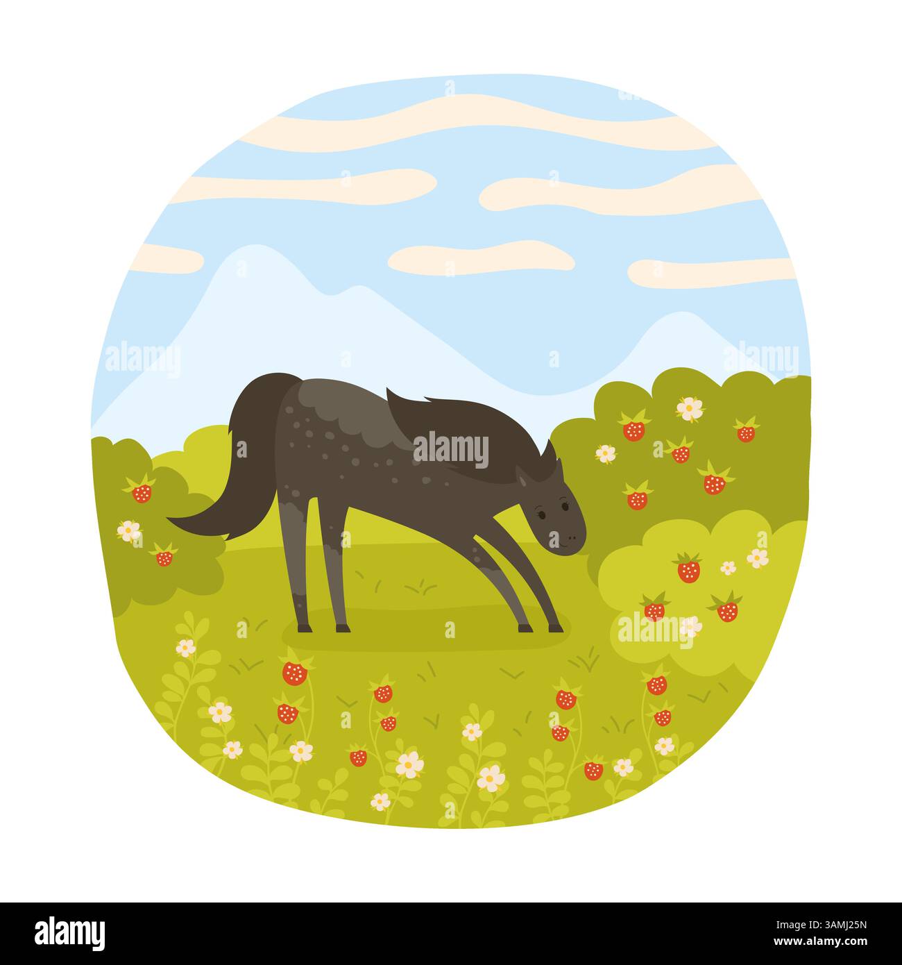 Kids drawing of horse hi-res stock photography and images - Alamy