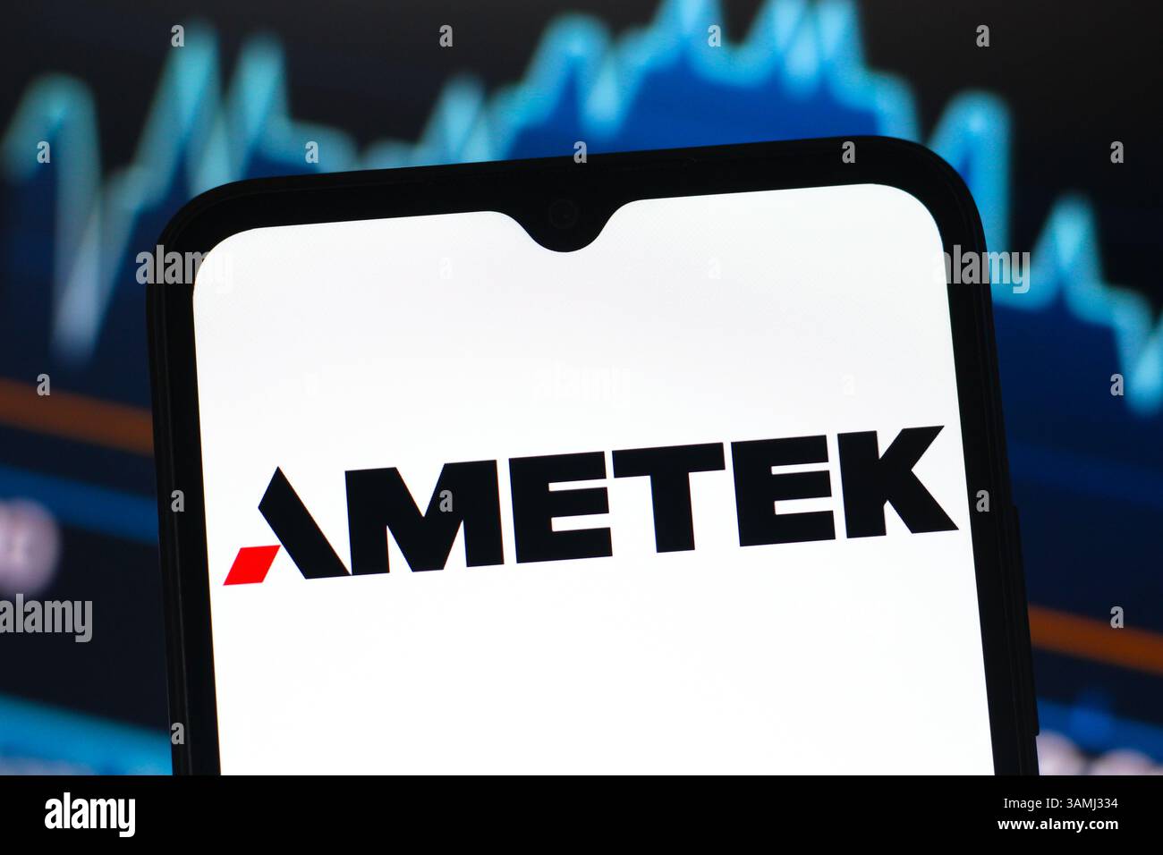 Canada. 13th Apr, 2025. In this photo illustration, the AMETEK logo is ...