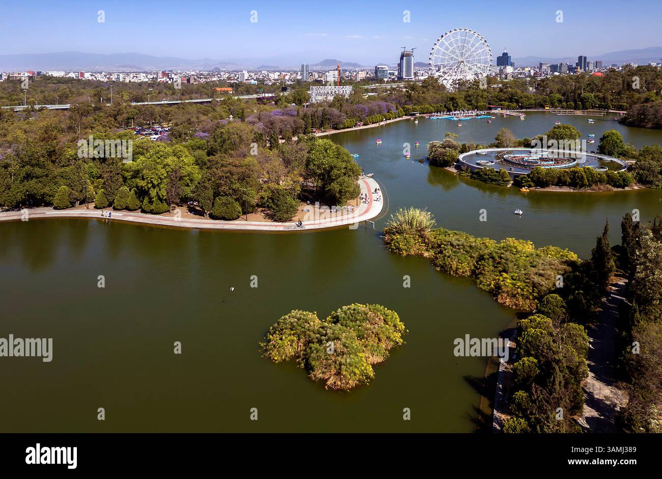 The Lake at Chapultepec Park, Mexico City, Mexico Stock Photo - Alamy