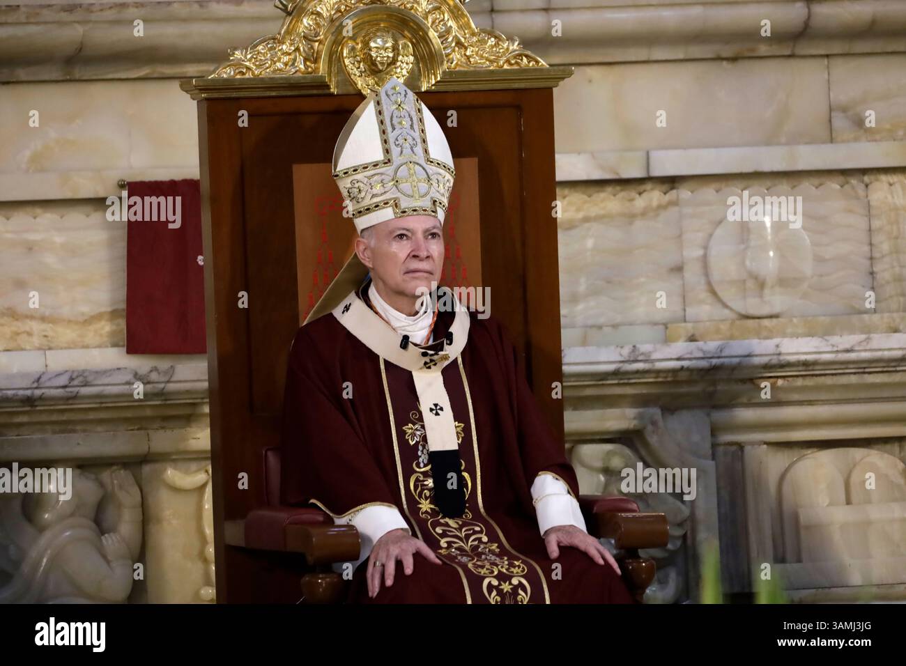 Mexico City, Mexico. 13th Apr, 2025. Archbishop Primate of Mexico ...