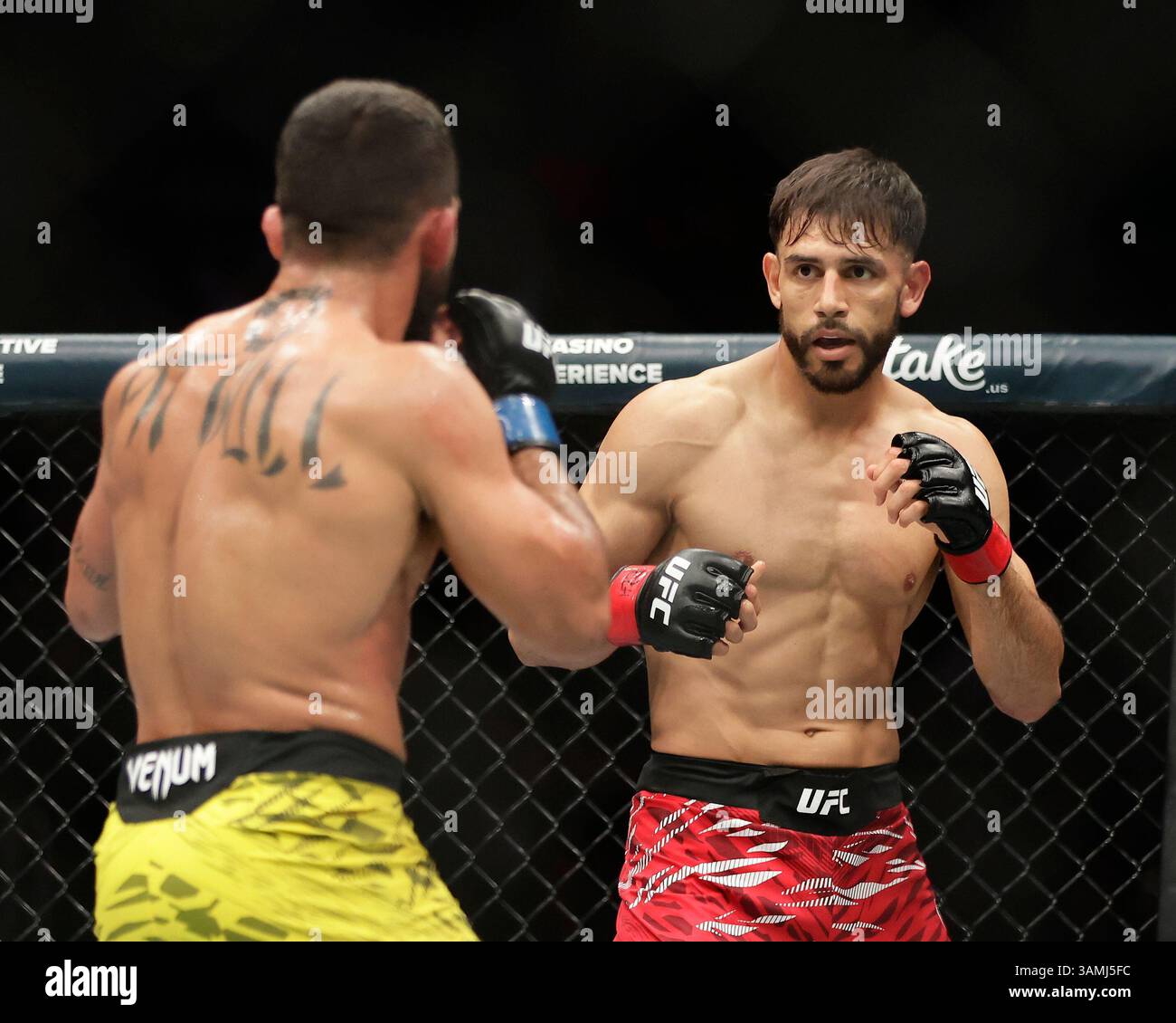 Miami, Florida, USA. 12th Apr, 2025. YAIR RODRIGUEZ and PATRICIO ...