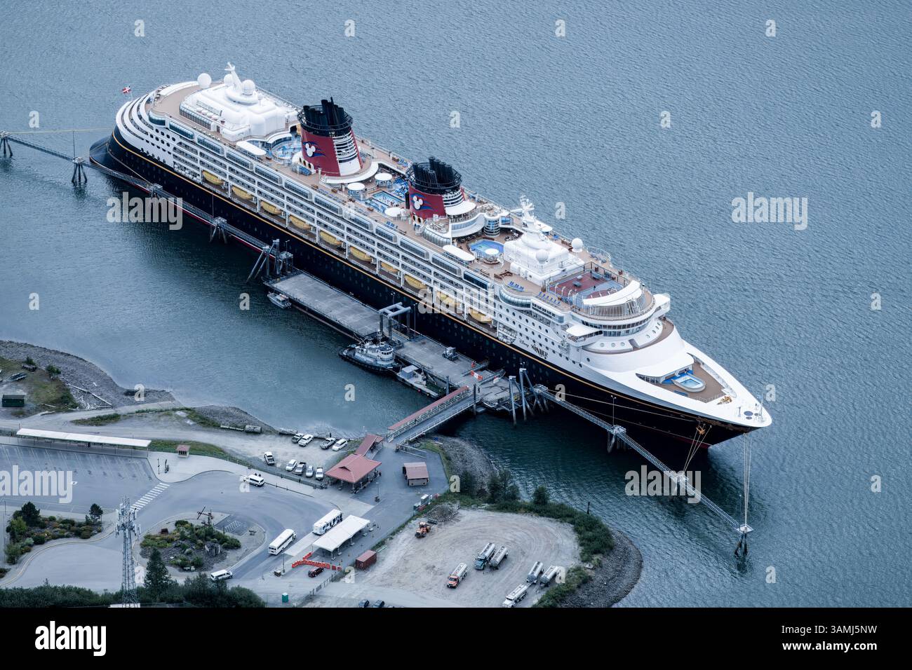 Juneau Departure: Majestic Cruise Ship Ready for Alaskan Waters Stock ...