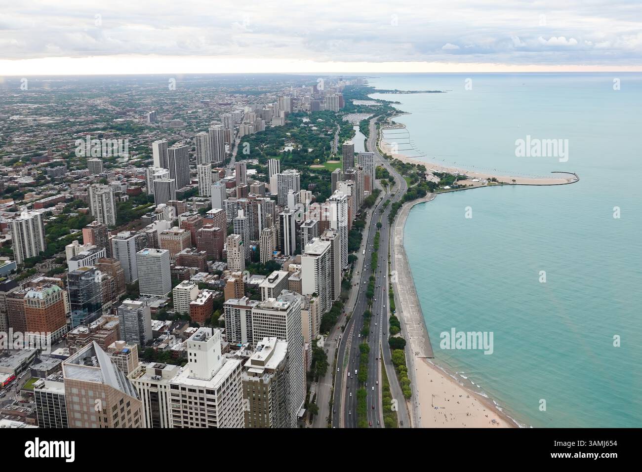Vibrant Chicago Skyline at Sunset from 360 Chicago - Gigapixel Stock ...