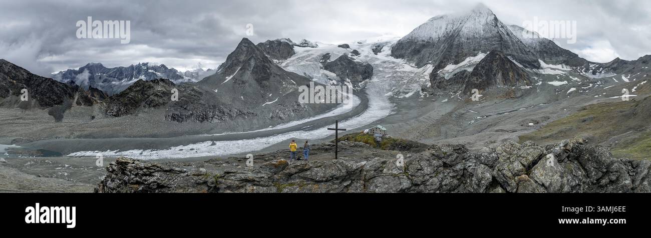 Aerial top shot young hiker hi-res stock photography and images - Alamy