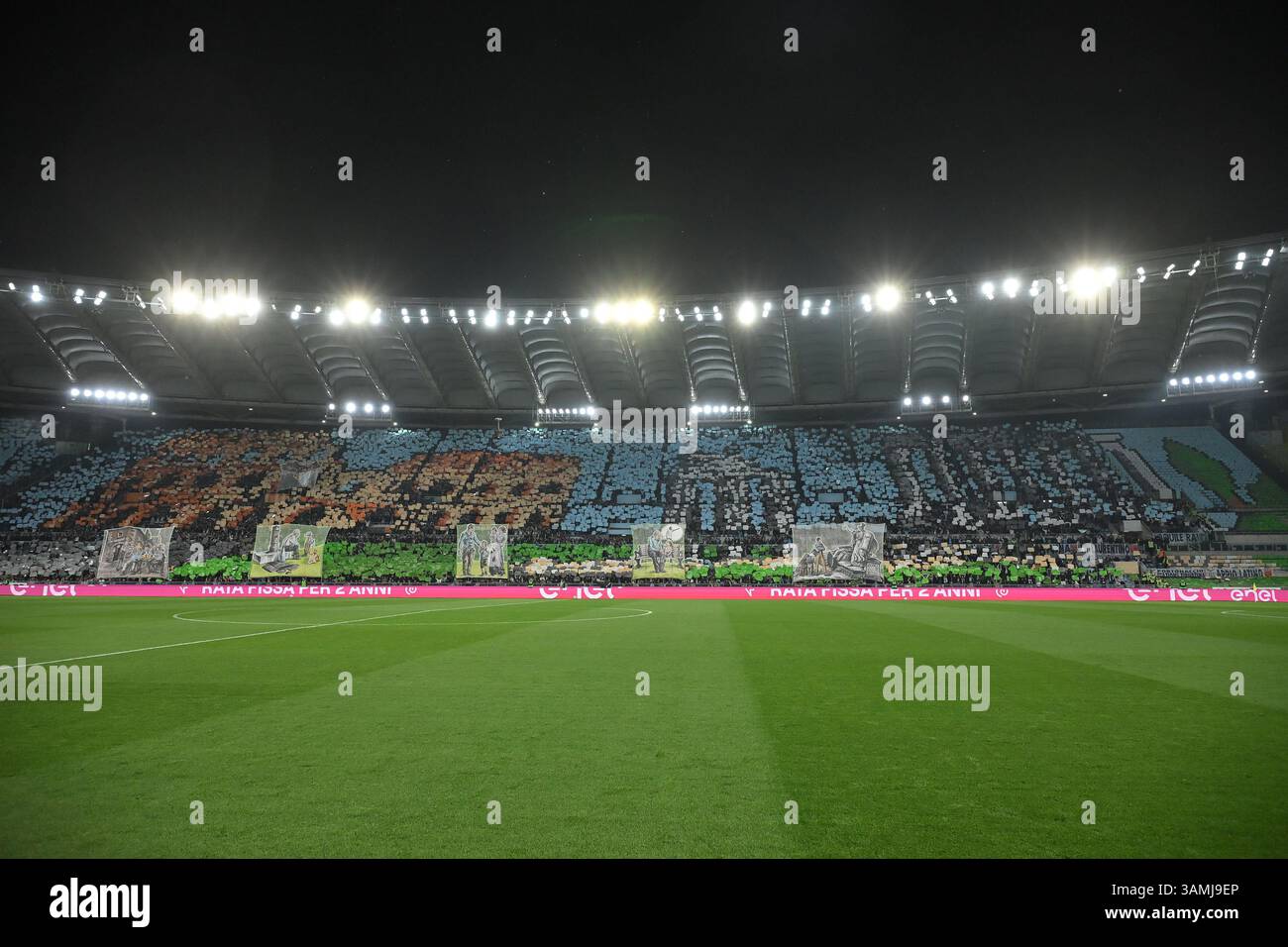 Rome, Lazio. 13th Apr, 2025. Lazio fans during the Serie A match ...