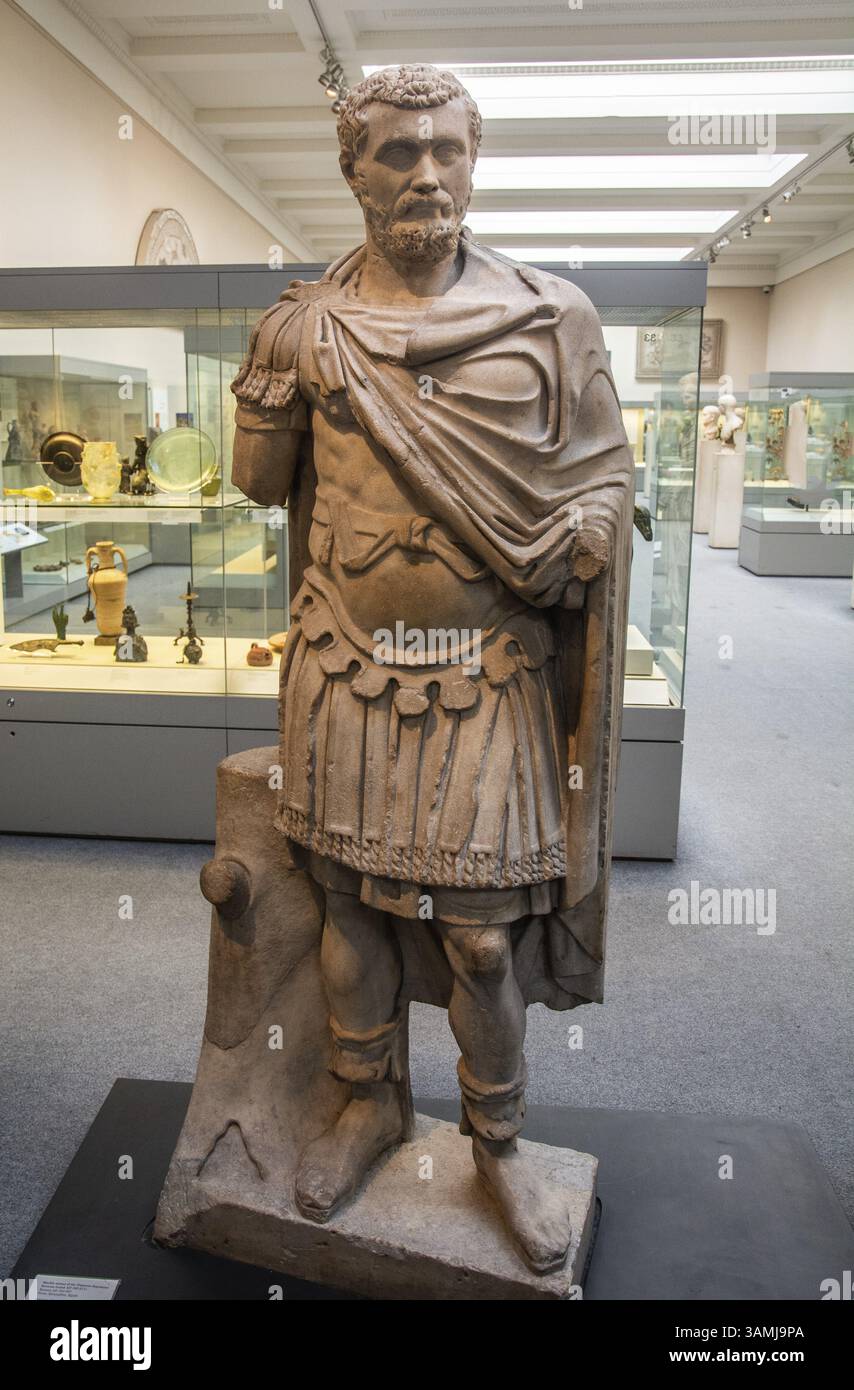 Marble state of Septimius Severus, a Roman emperor from 193 to 211 in ...