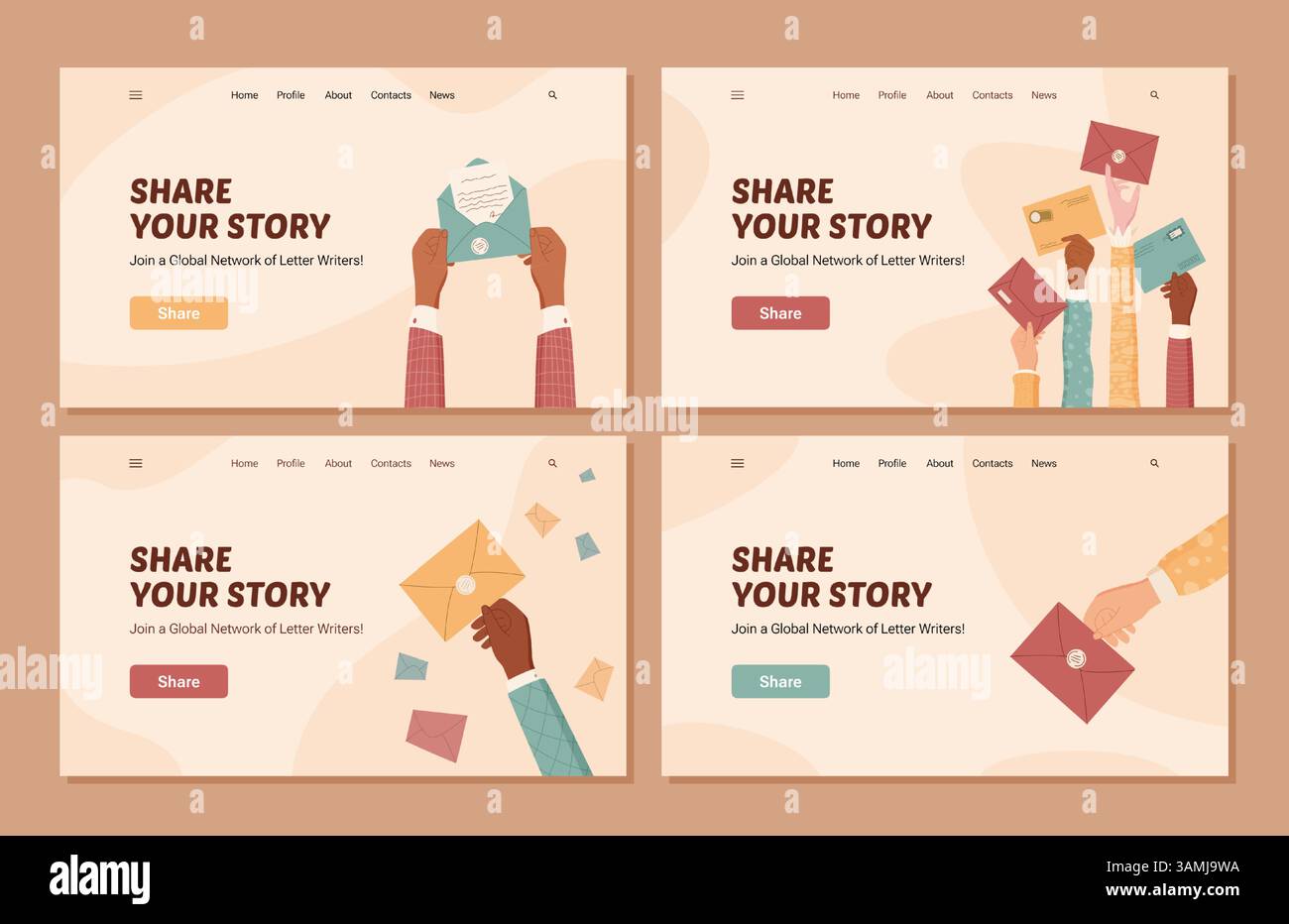 Creative Modern Feedback Banner Set Stock Vector Image & Art - Alamy