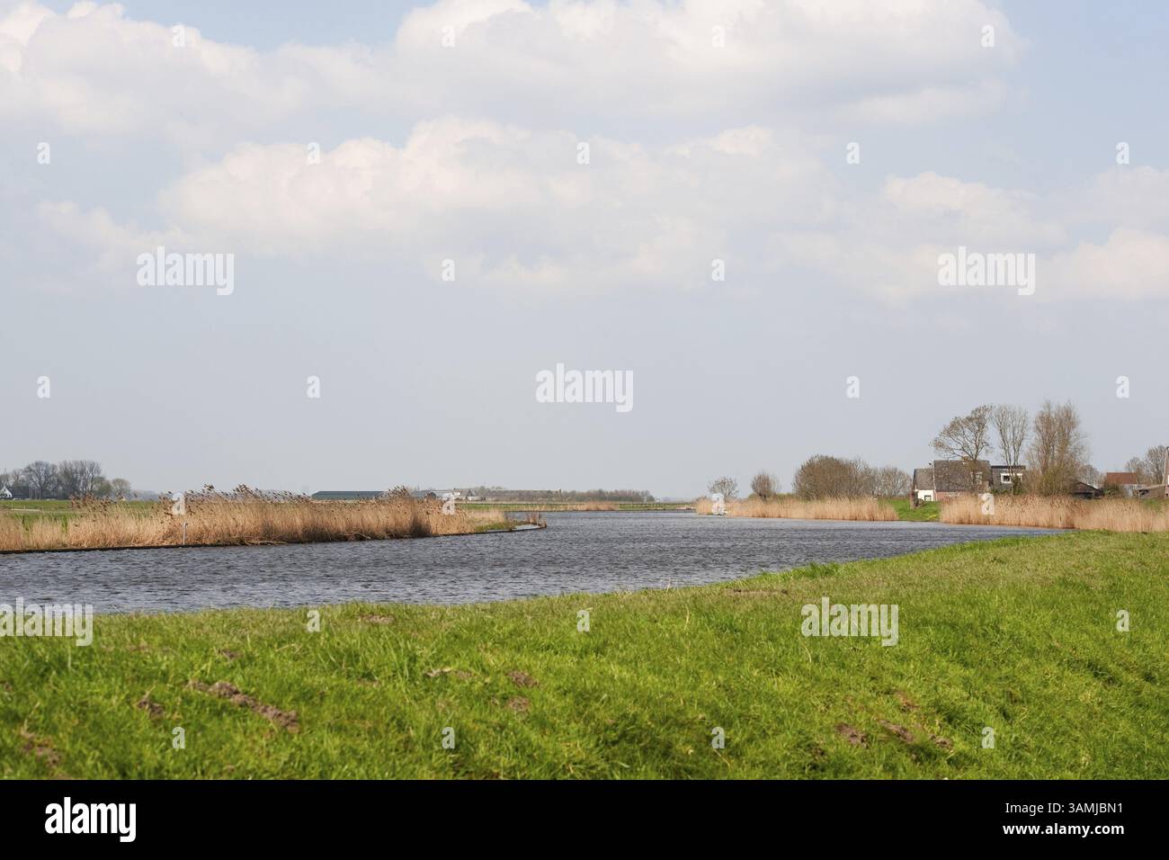 Dutch nature river landscape with the Eem Stock Photo - Alamy