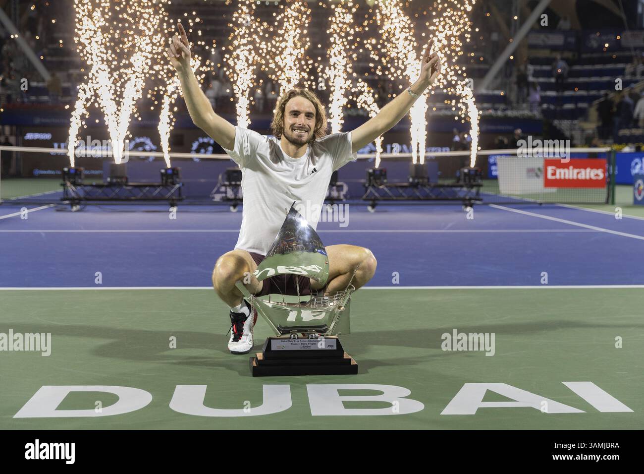 Stefanos Tsitsipas, Presentation, Dubai Duty Free Tennis Championships ...