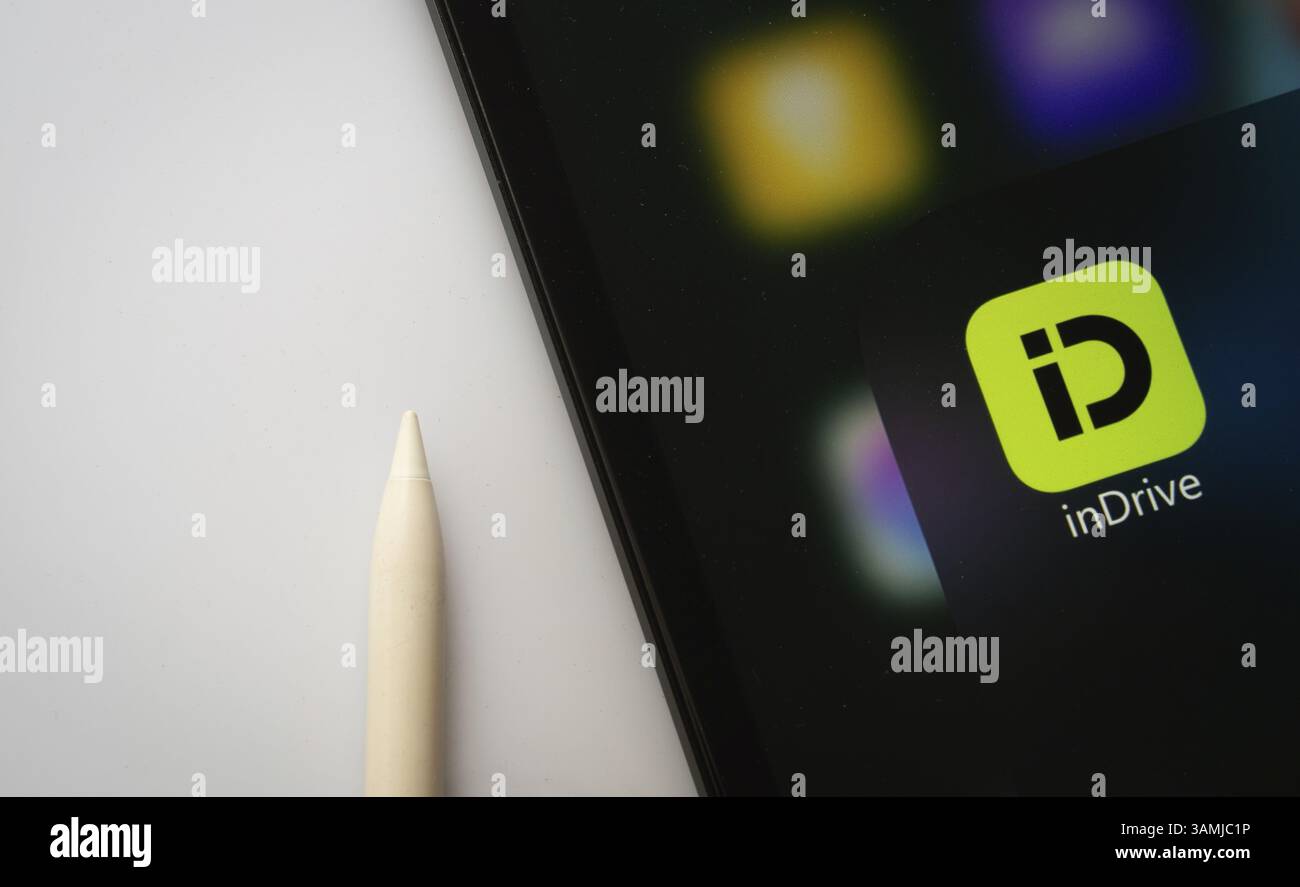 Dhaka, Bangladesh- 17 March 2025: A close up of an iPad screen ...