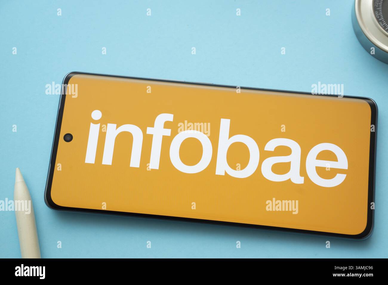 Dhaka, Bangladesh - 17 March 2025: The logo of the infobae is displayed ...