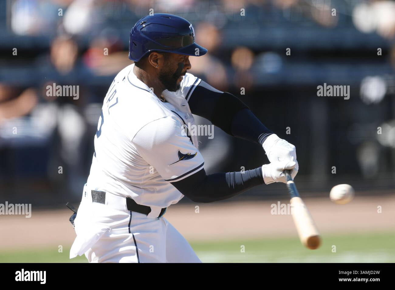 Tampa, FL USA: Tampa Bay Rays designated hitter Yandy Díaz (2 grounds ...