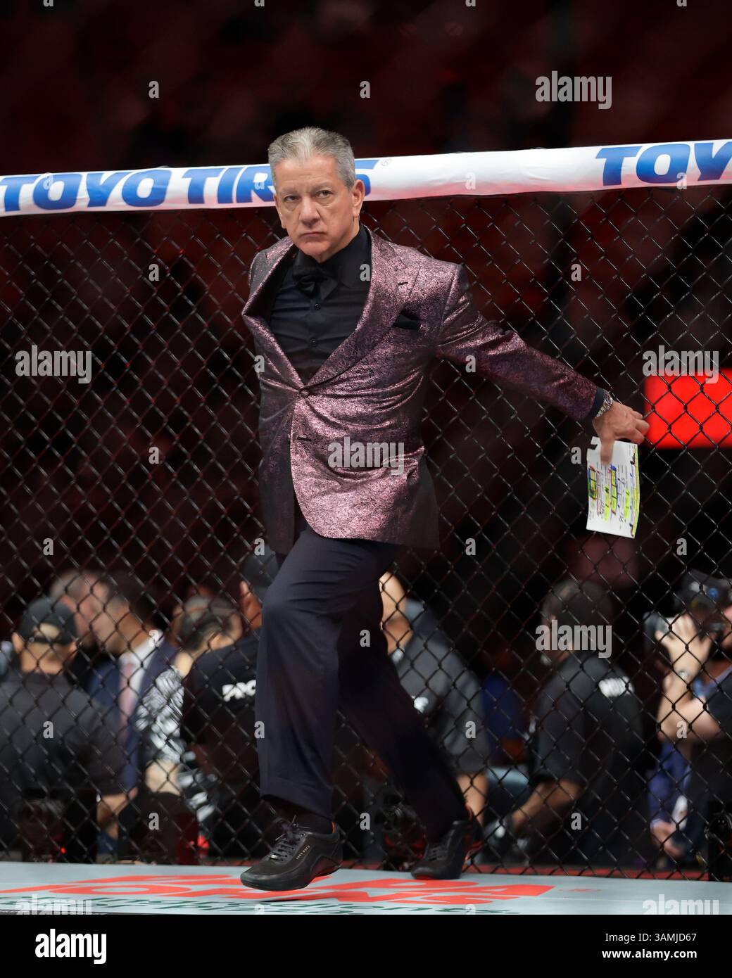 April 12, 2025, Miami, Florida, USA: BRUCE BUFFER prepares for the ...