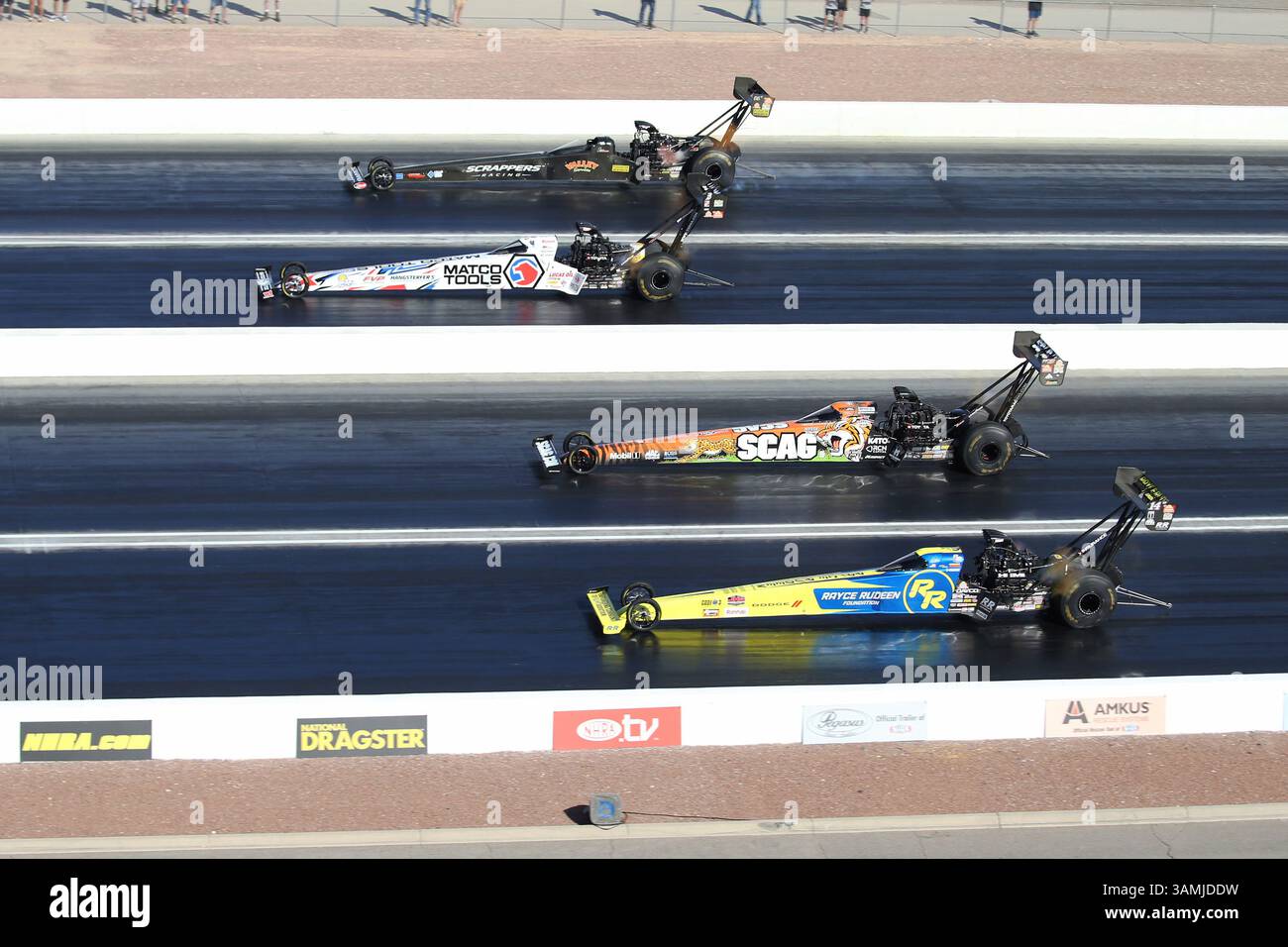LAS VEGAS, NV - APRIL 13: Tony Stewart (14 TF) NHRA Top Fuel Dragster ...