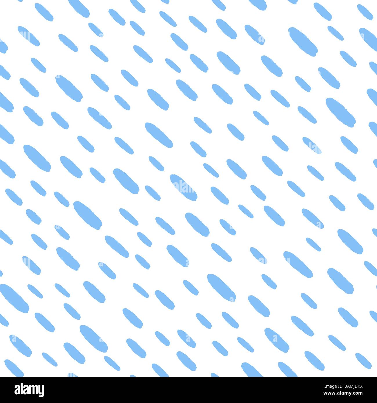 Simple rain pattern. Blue drops on white background. Rainfall ...