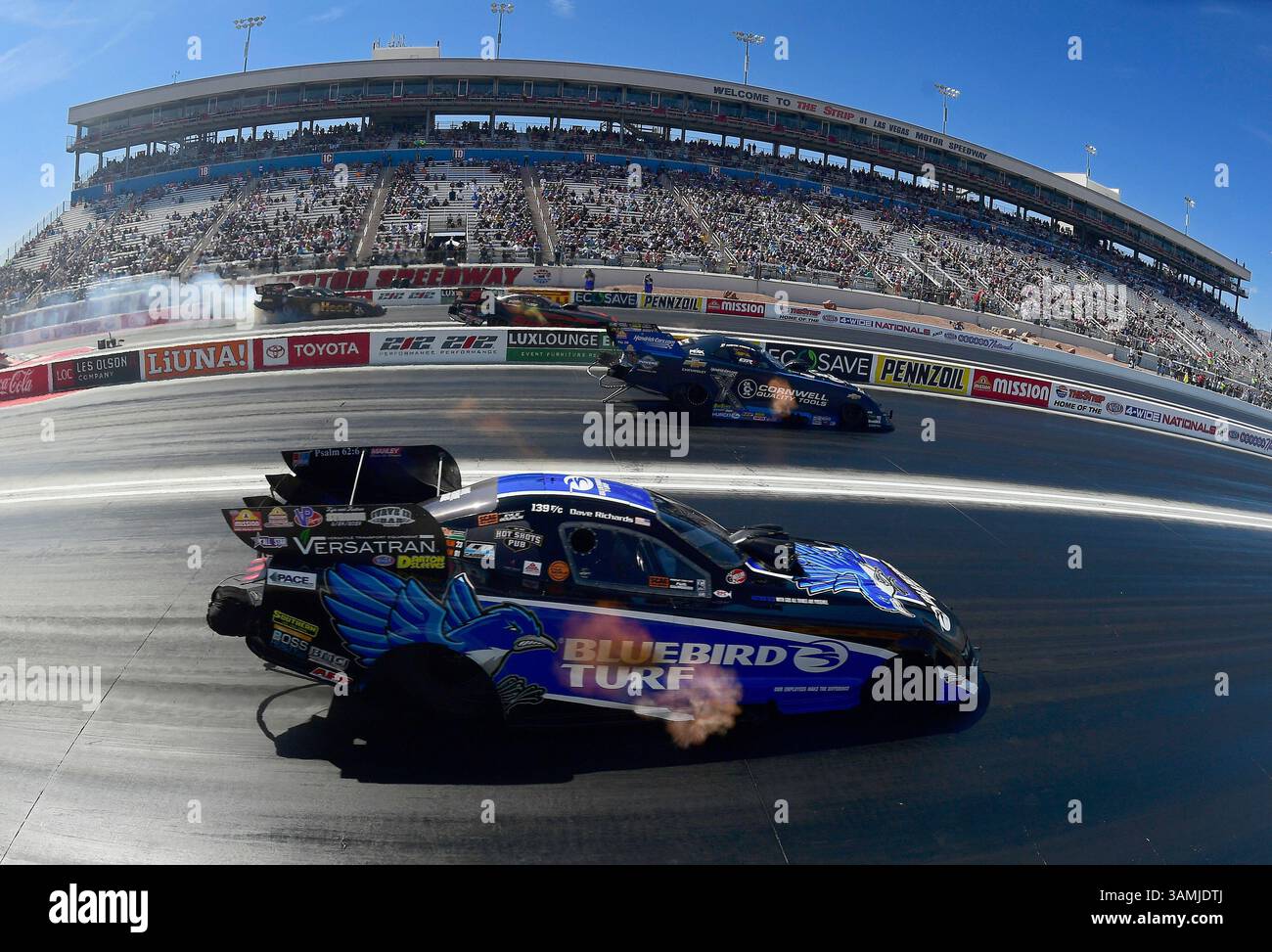 LAS VEGAS, NV - APRIL 13: Funny Car drivers, from near lane Dave ...