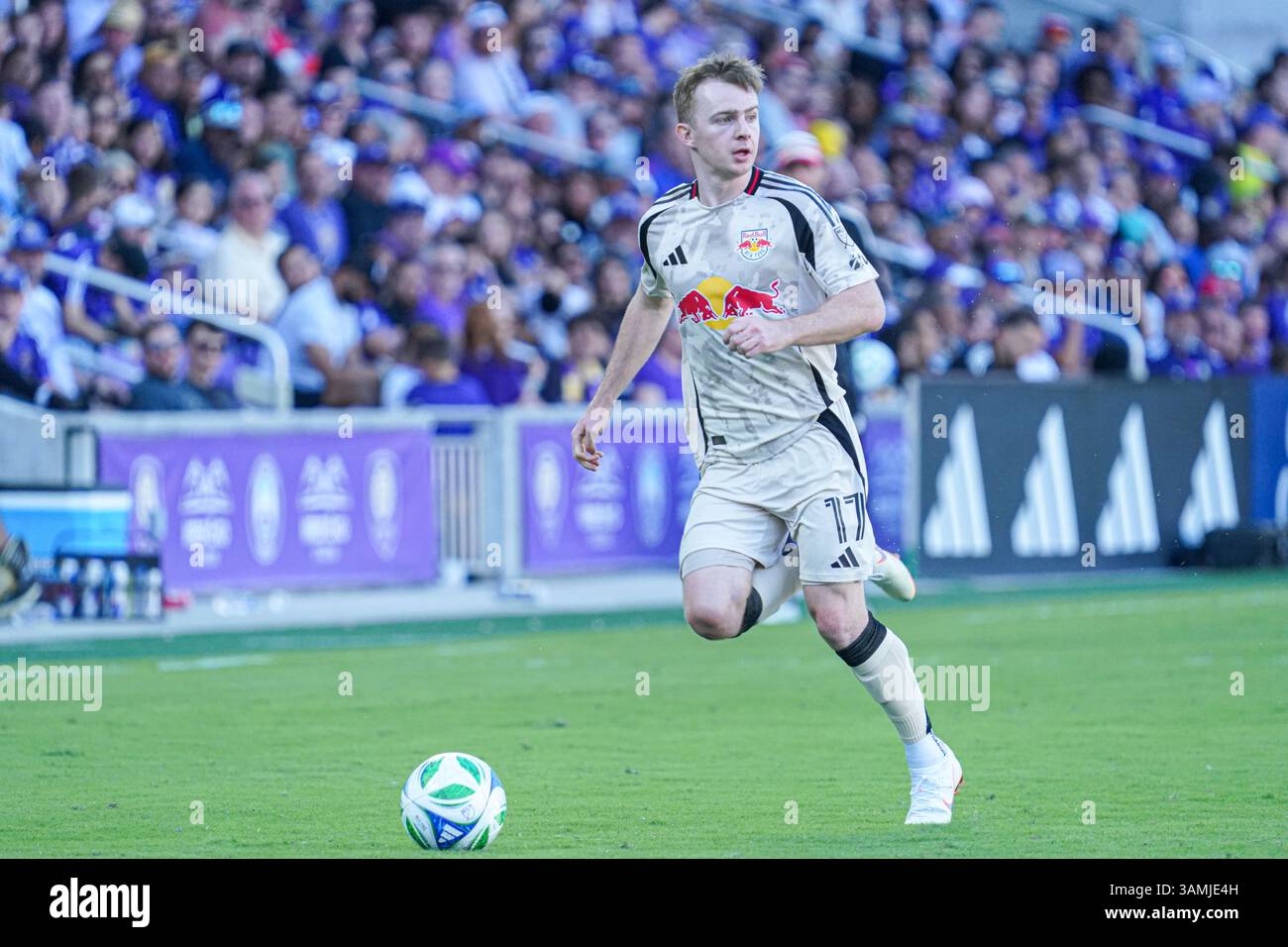 Orlando, Florida, USA, April 12, 2025, New York Red Bulls player ...