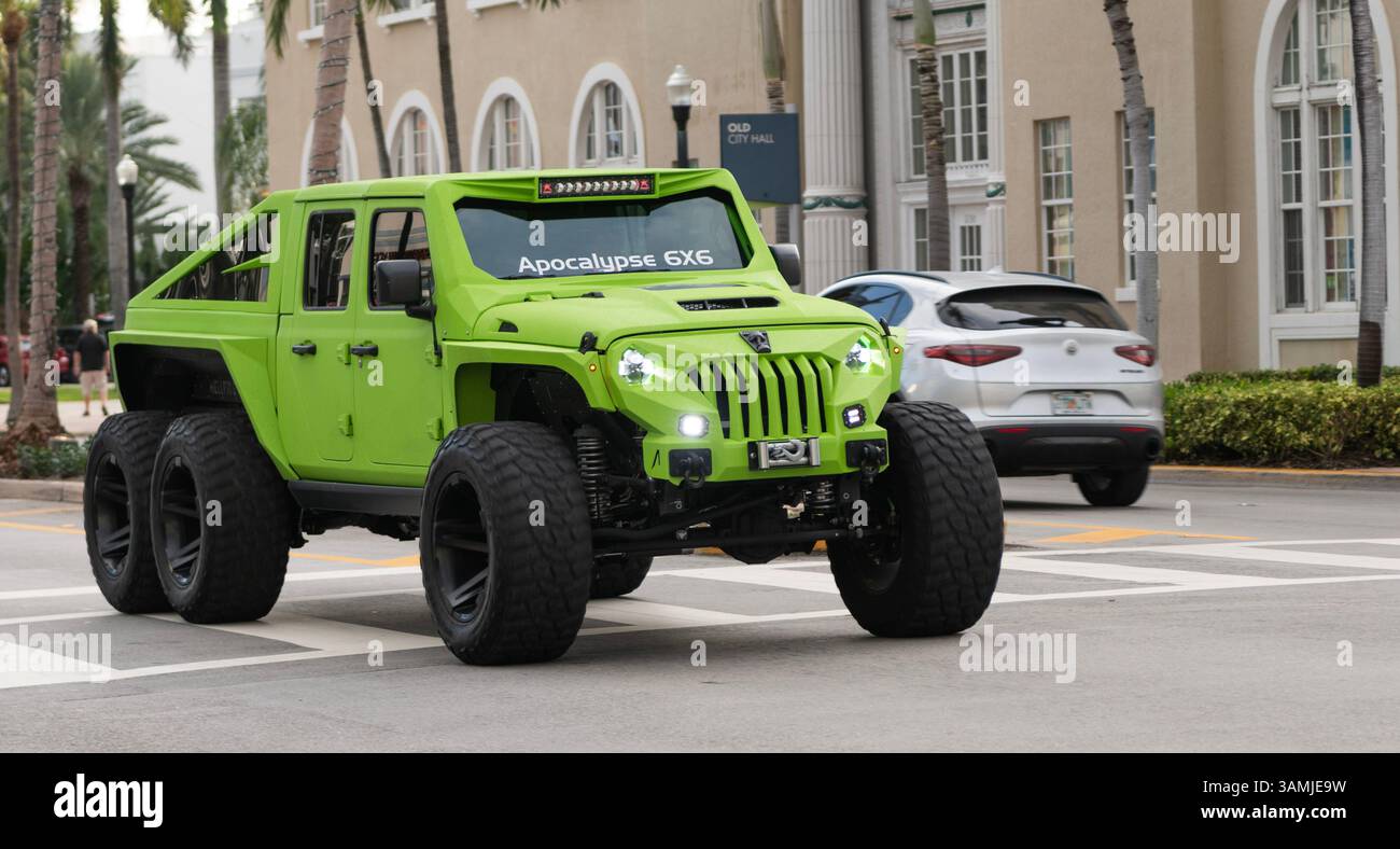 Miami, Florida, USA - November 20, 2024: Jeep Gladiator Apocalypse ...