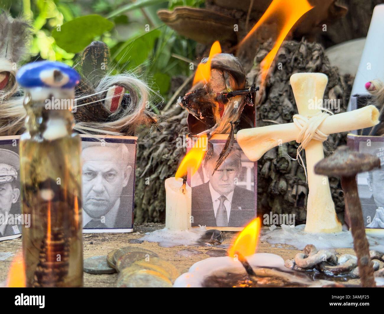 Tayabas, Philippines. Apr 13,2025. Astonishing esoteric ritual mixing ...