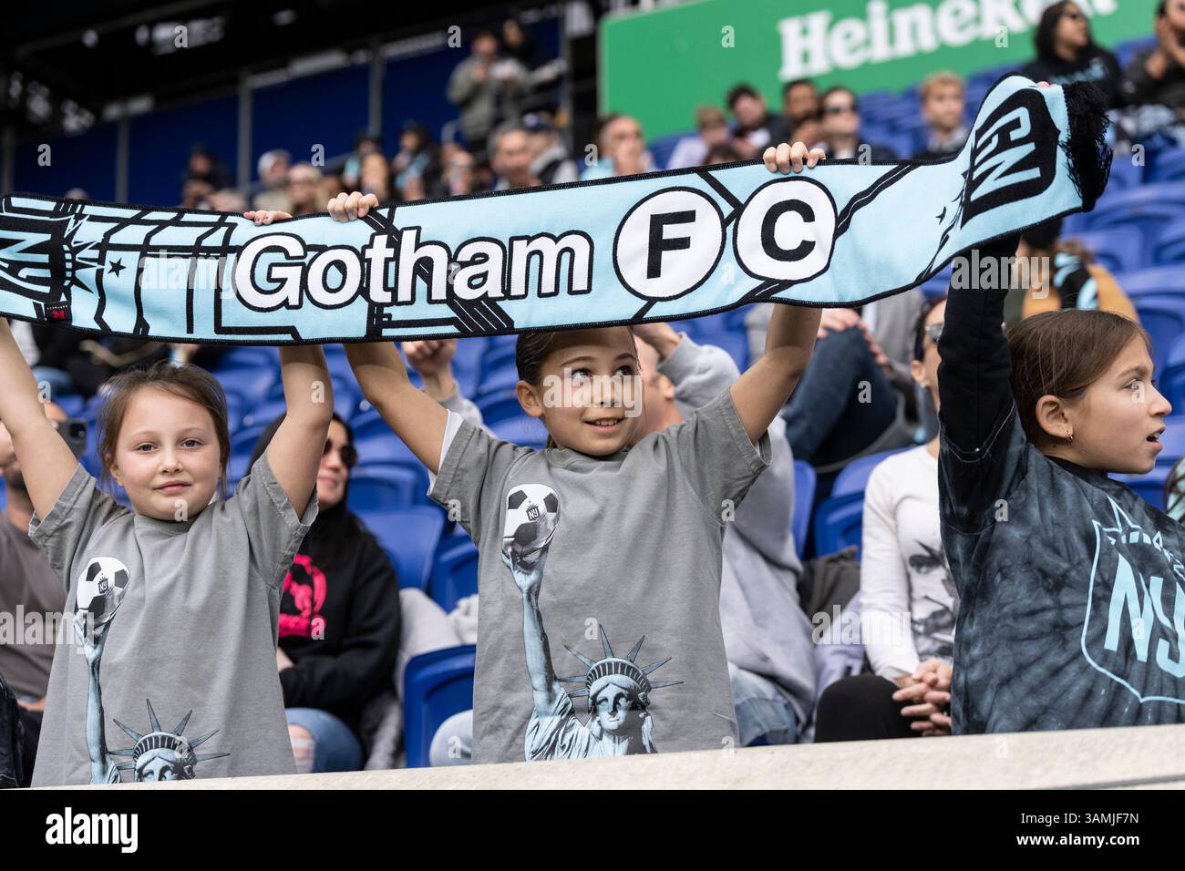 Harrison, New Jersey, April 13, 2025: Fans of Gotham FC attend regular ...