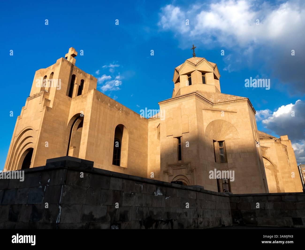 Scene of Saint Gregory the Illuminator cathedral exterior, the largest cathedral of Armenian ...