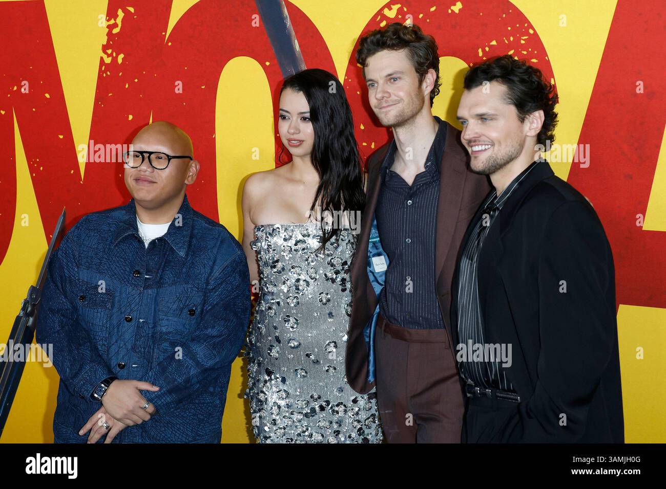 LOS ANGELES - MAR 10: Jacob Batalon, Amber Midthunder, Jack Quaid, Ray ...