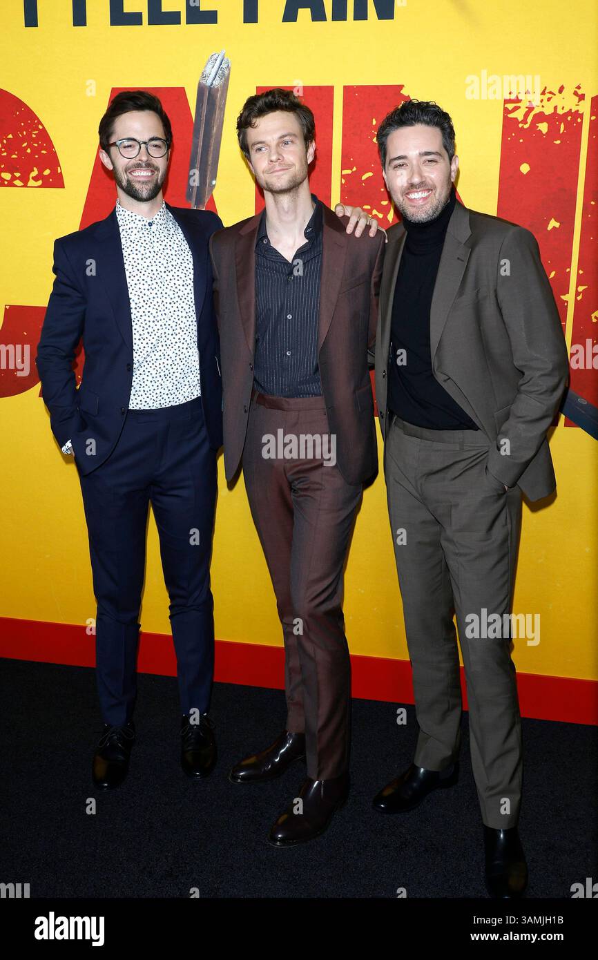 LOS ANGELES - MAR 10: Robert Olsen, Jack Quaid, Dan Berk at the ...