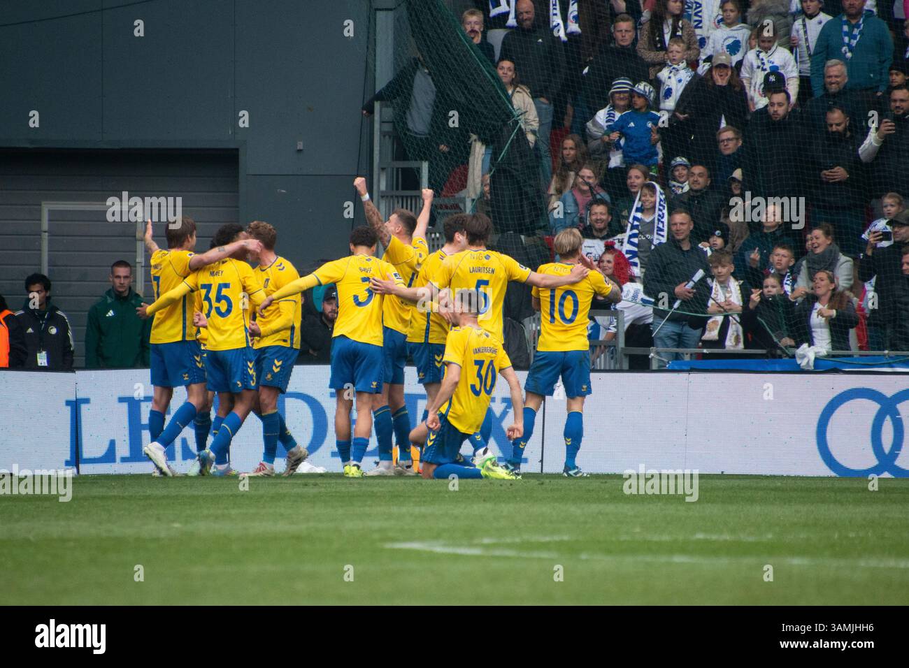 Copenhagen, Denmark. 13th Apr, 2025. Daniel Wass (10) of Brøndby IF ...