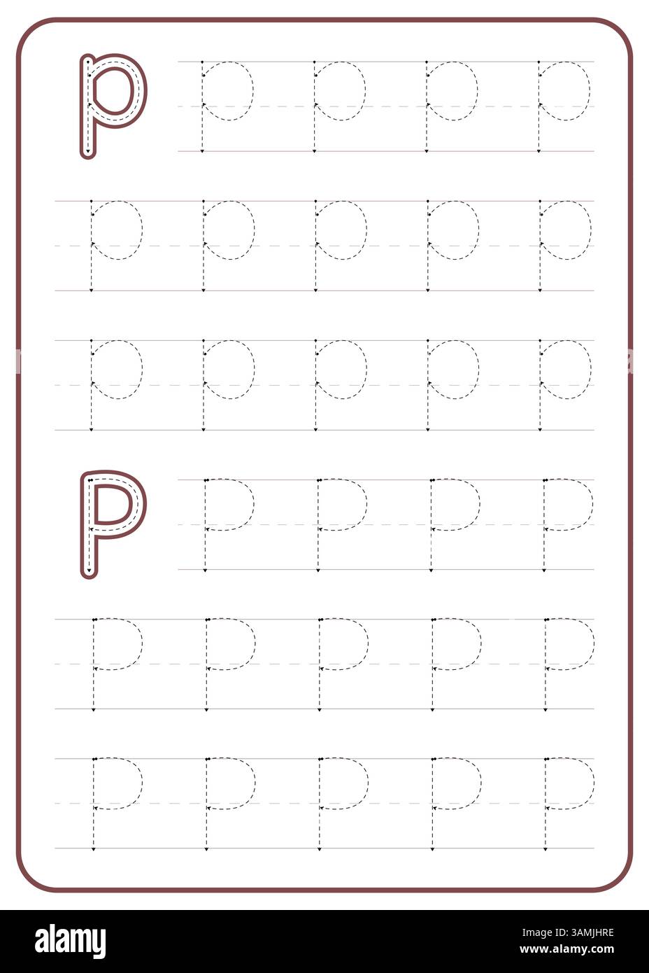 Tracing letter p hi-res stock photography and images - Alamy