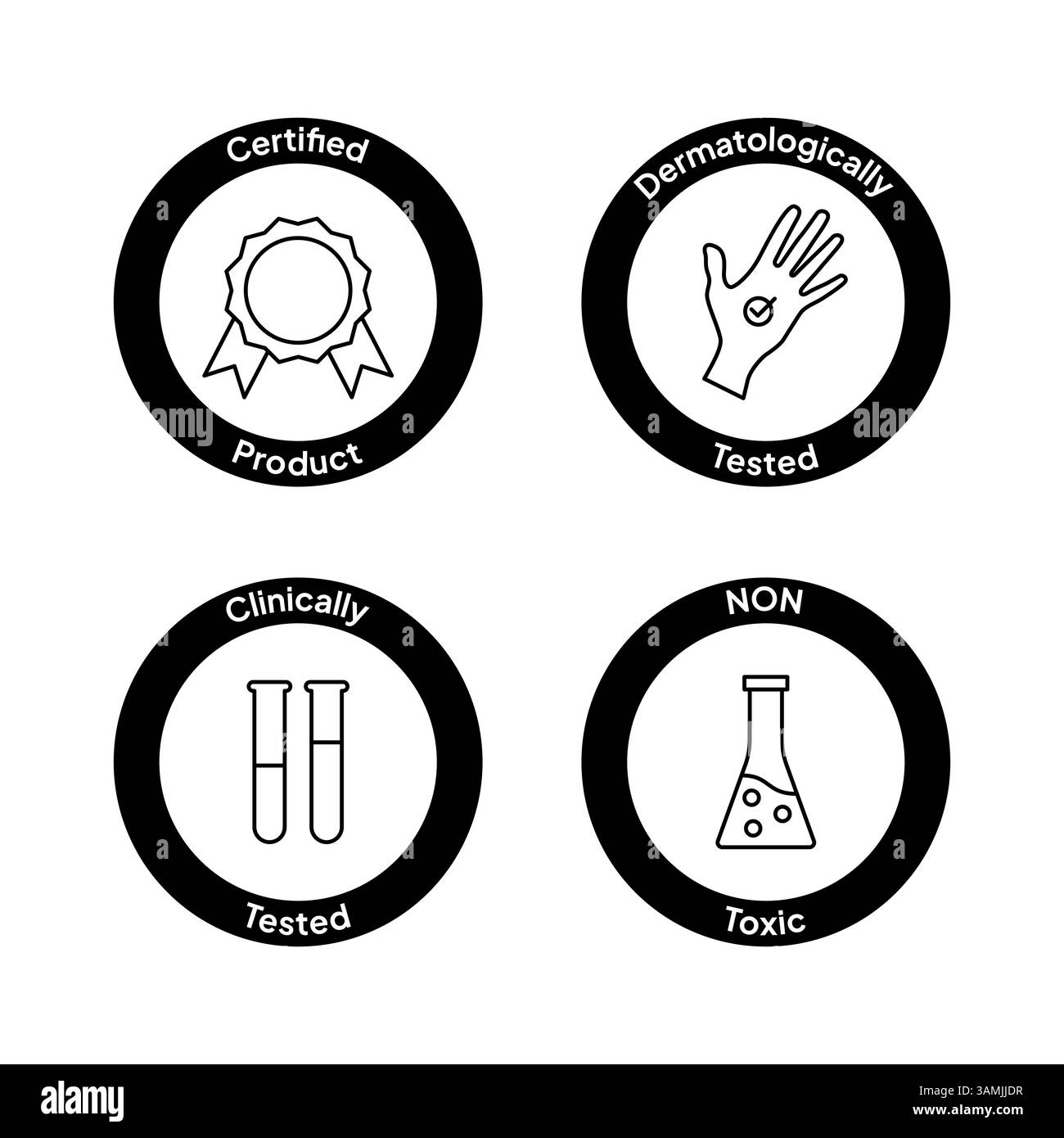 Dermatologically tested friendly skin test hi-res stock photography and ...