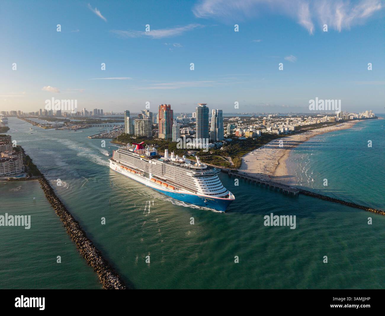 Miami, Florida, USA - February 02, 2025: Cruise in summer vacation ...