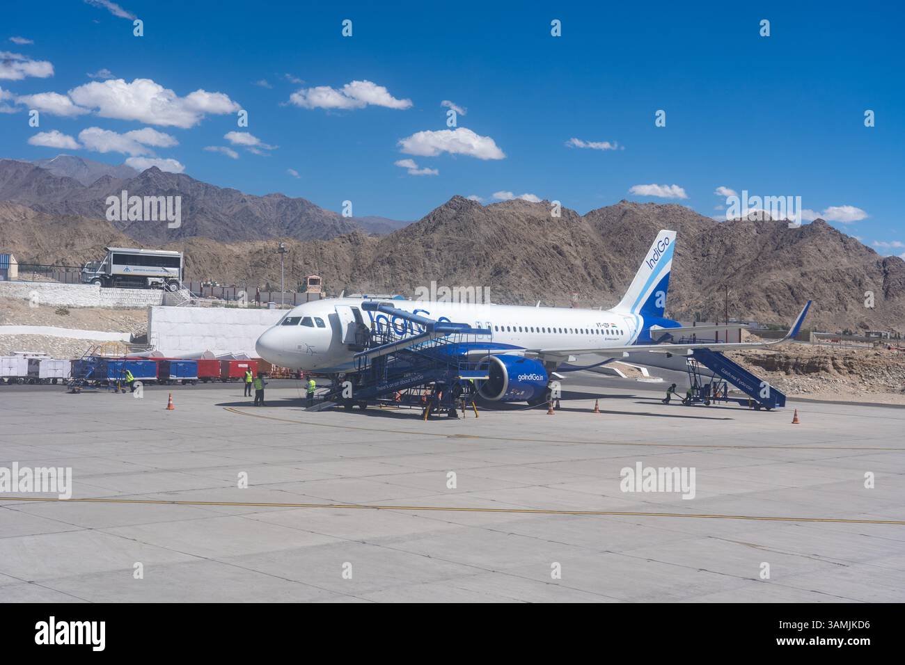 Kushok Bakula Rimpochee Airport in Leh, India Stock Photo - Alamy