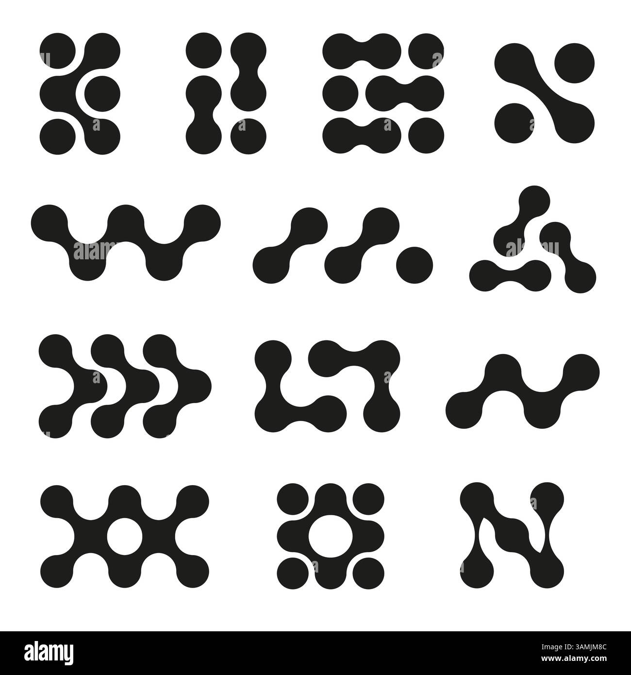 Metaball Geometric shapes collection Stock Vector Image & Art - Alamy